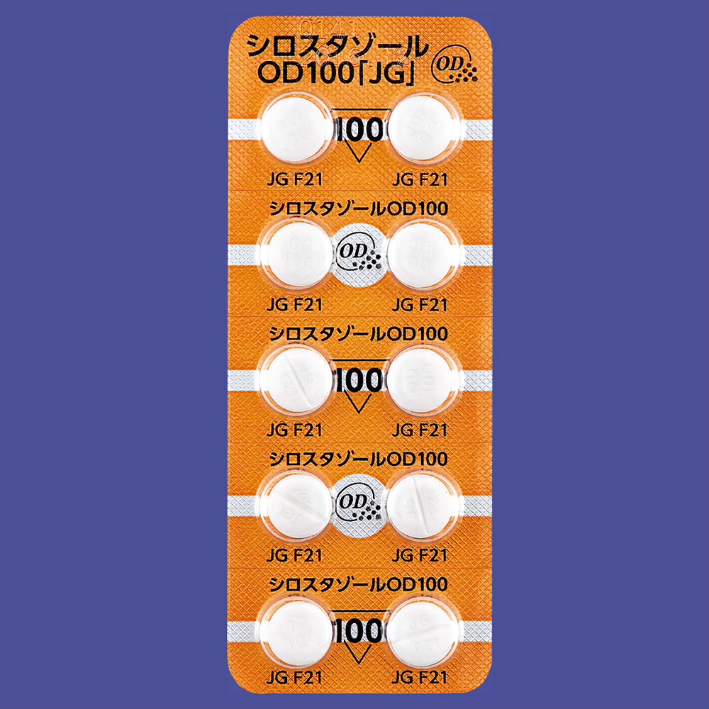 シロスタゾールOD錠100mg「JG」 ｜ 製品検索 ｜ 日本ジェネリック株式会社